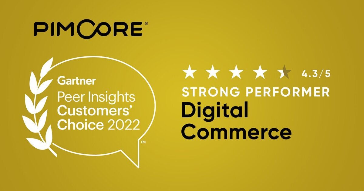 Pimcore Recognized as Strong Performer by Gartner